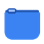 blue folder icon 512x512px (ico, png, icns) - free download | Icons101.com