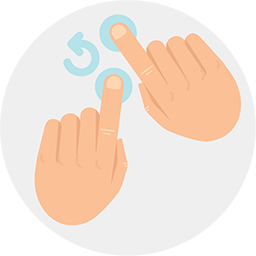 Multitouch icon 256x256px (ico, png, icns) - free download | Icons101.com