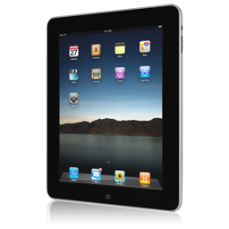 iPad-front-askew-right icon 256x256px (ico, png, icns) - free download ...