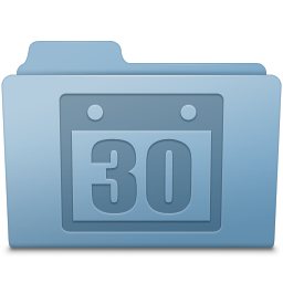 Schedule Folder Blue icon 256x256px (ico, png, icns) - free download ...