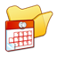 folder_yellow_scheduled_tasks icon 256x256px (ico, png, icns) - free ...