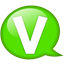 speech-balloon-green-v icon 256x256px (ico, png, icns) - free download ...