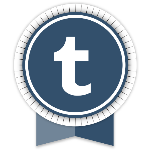 tumblr-round-ribbon icon 512x512px (ico, png, icns) - free download ...