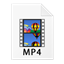 MP4 icon 256x256px (ico, png, icns) - free download | Icons101.com