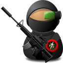 Sniper Soldier with Weapon icon 256x256px (ico, png, icns) - free ...