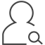 user1-search icon 512x512px (ico, png, icns) - free download | Icons101.com