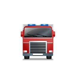 FireTruck_Front_Red icon 256x256px (ico, png, icns) - free download ...